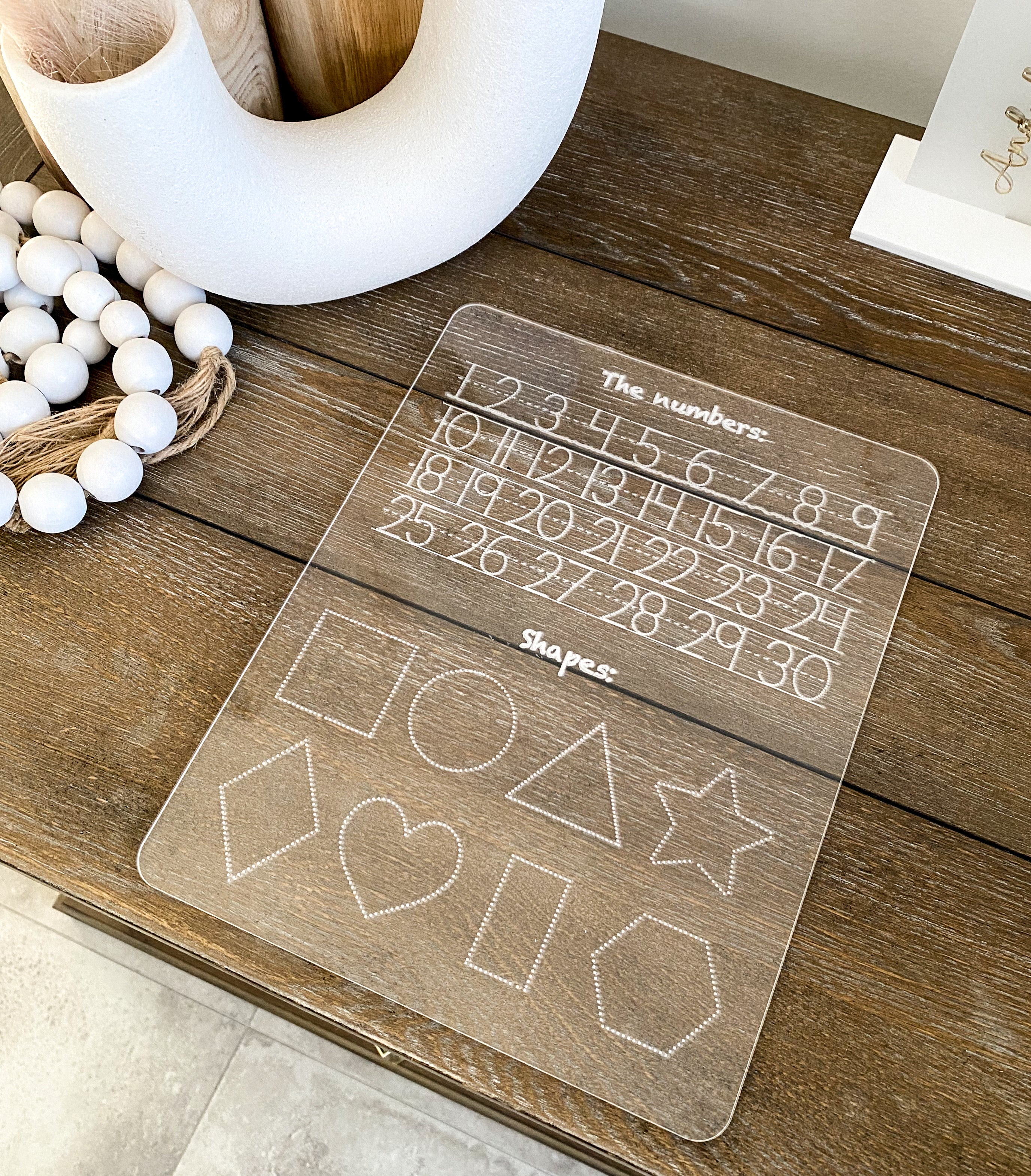 Learning trace boards – Pretty Pieces by Tara