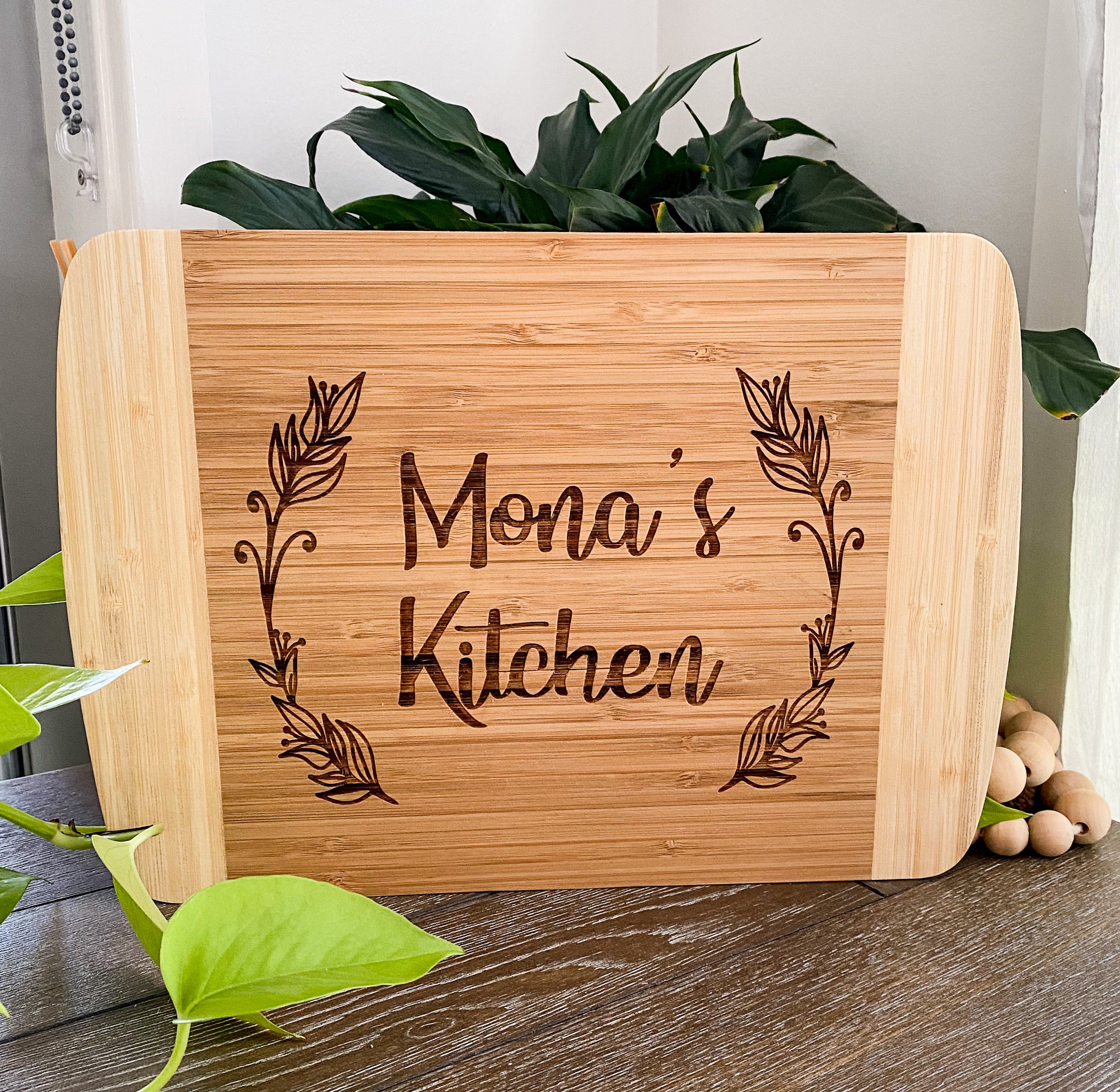 Customised rectangle chopping boards – Pretty Pieces by Tara