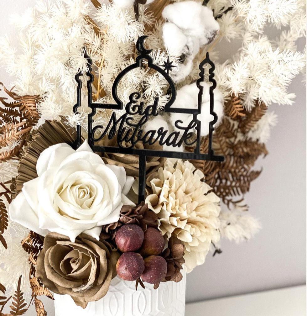 Ramadan OR Eid masjid cake toppers – Pretty Pieces by Tara